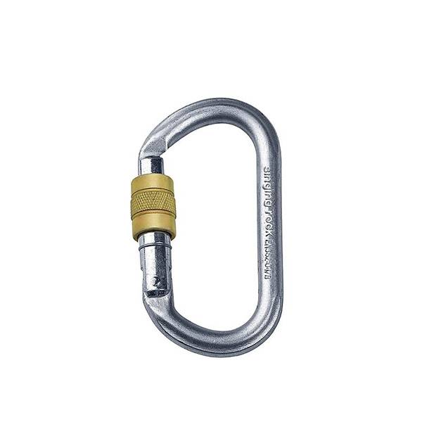 Singing Rock Oval Steel - Screw Lock Carabiner | Chain & Rigging Supplies