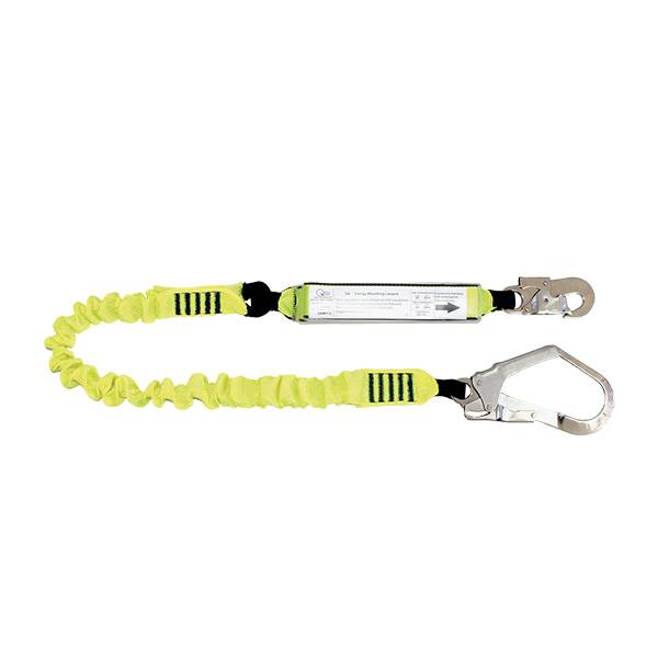 2m Elasticated Lanyard Single Leg -1 Double Action Hook and Scaffolding ...