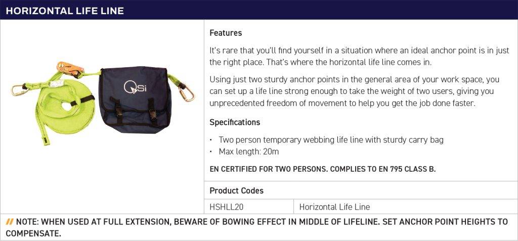 Horizontal Life Line - 20m | Chain & Rigging Supplies