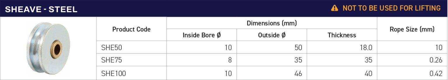 Sheave - Steel | Chain & Rigging Supplies